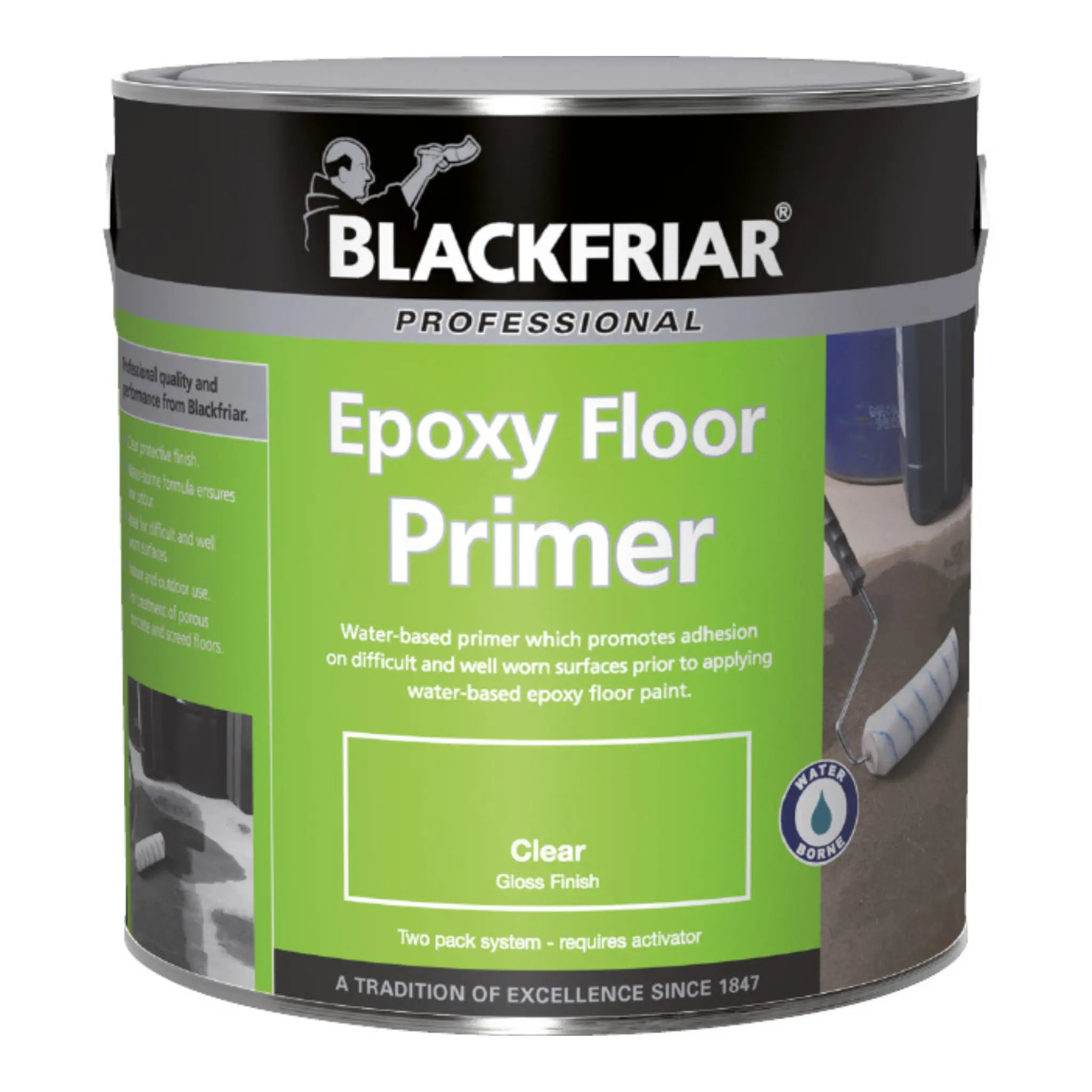 Blackfriar Epoxy Floor Primer – Two-Pack Water-Based Primer for Tough ...