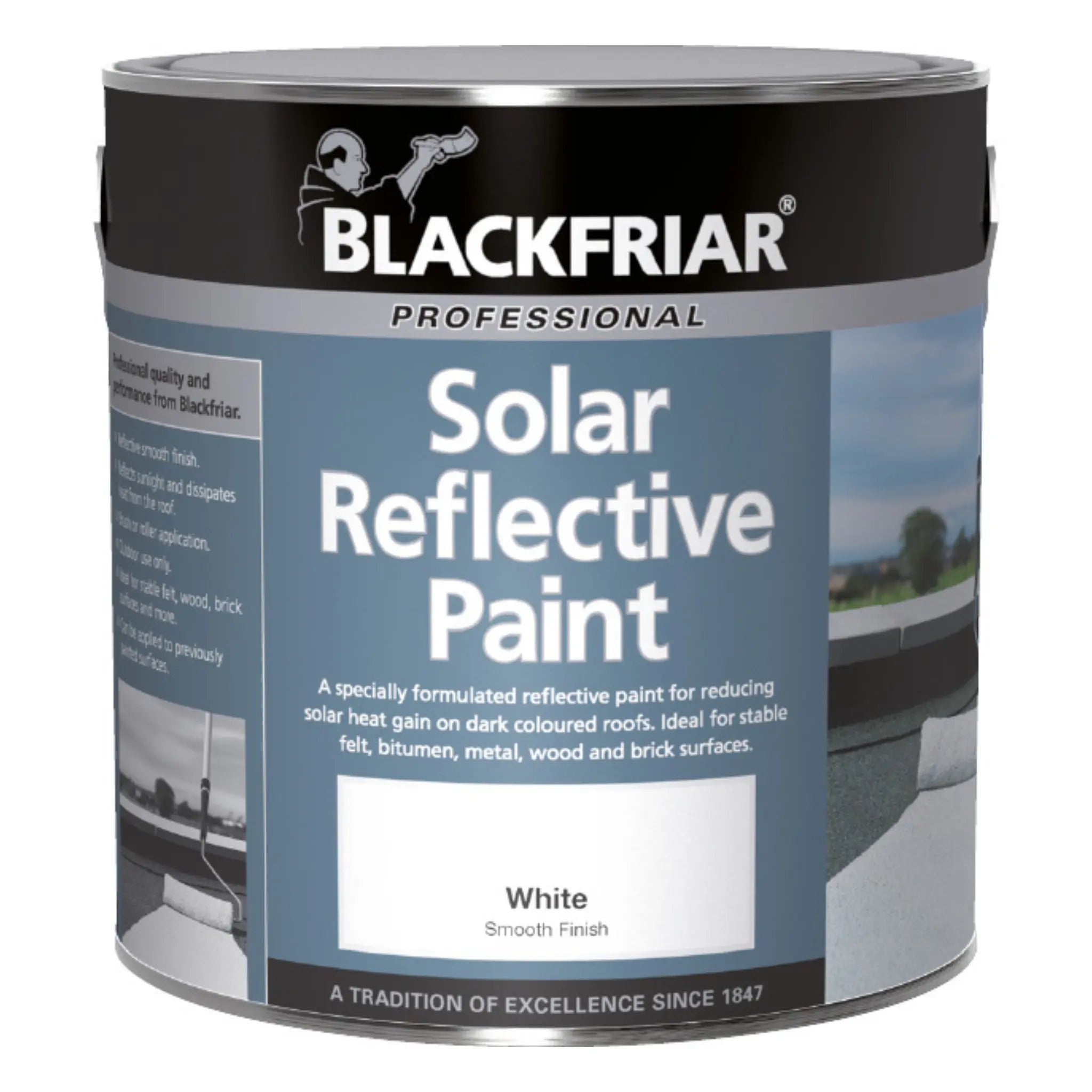 Blackfriar Solar Reflective Paint – Reduce Roof Heat – Andrews Coatings Ltd